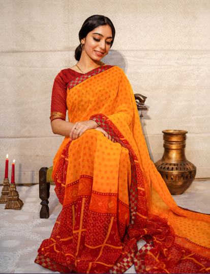 Chiffon Chunri: Shagufta Bibi – The Saari Girl - Saree Online