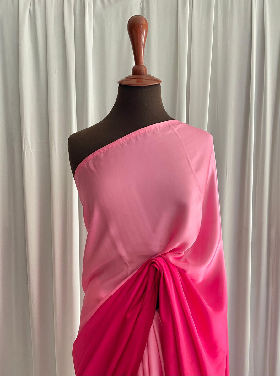 Tea Pink Ombré Silk Saree - Online Saree in Pakistan – The Saari Girl ...