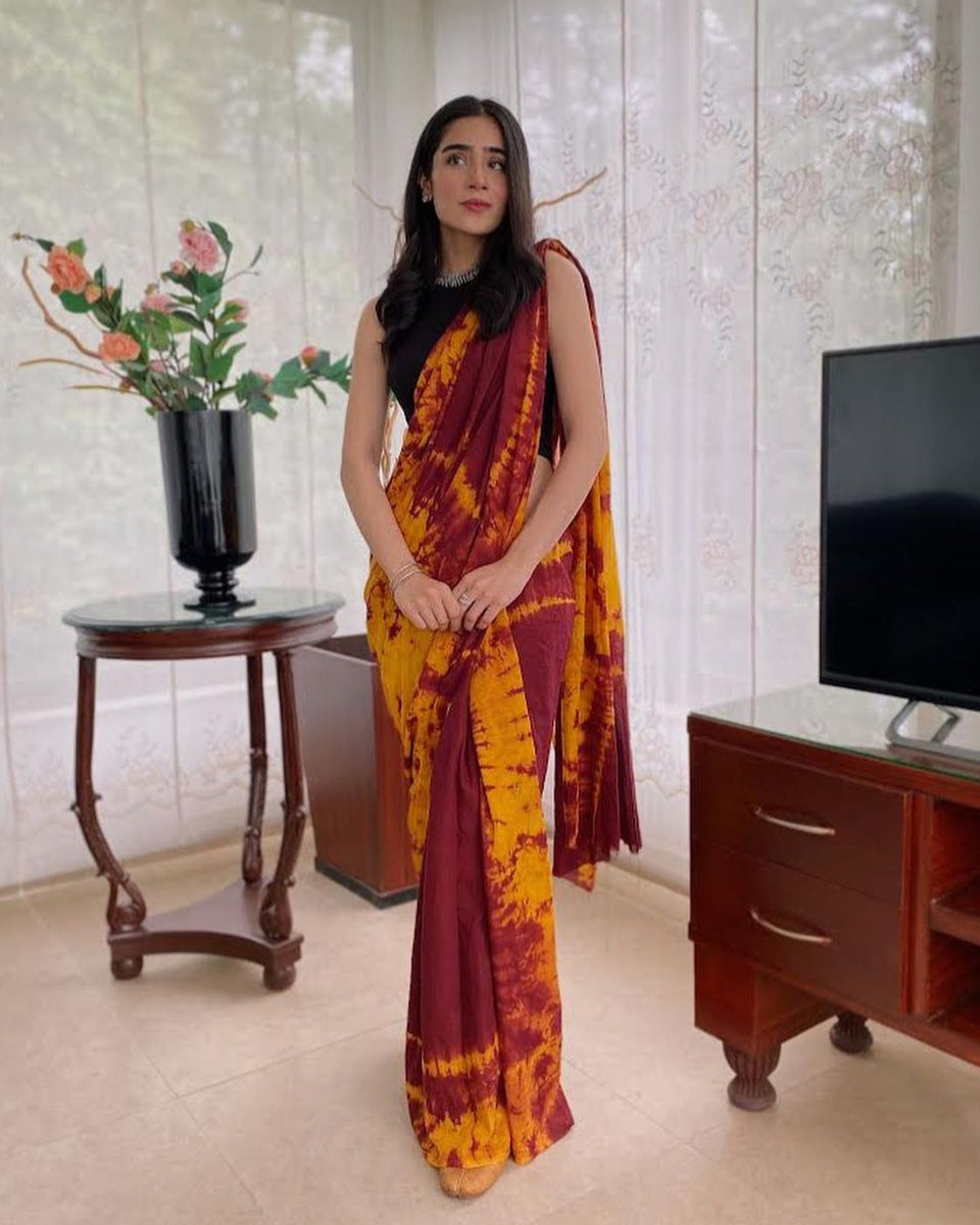 Sheila Tie & Dye Saree - Online Saree in Pakistan – The Saari Girl ...