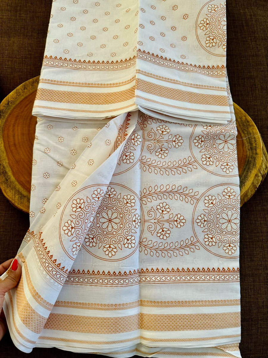 Organic Cotton: Rustic Daisy – The Saari Girl - Saree Online